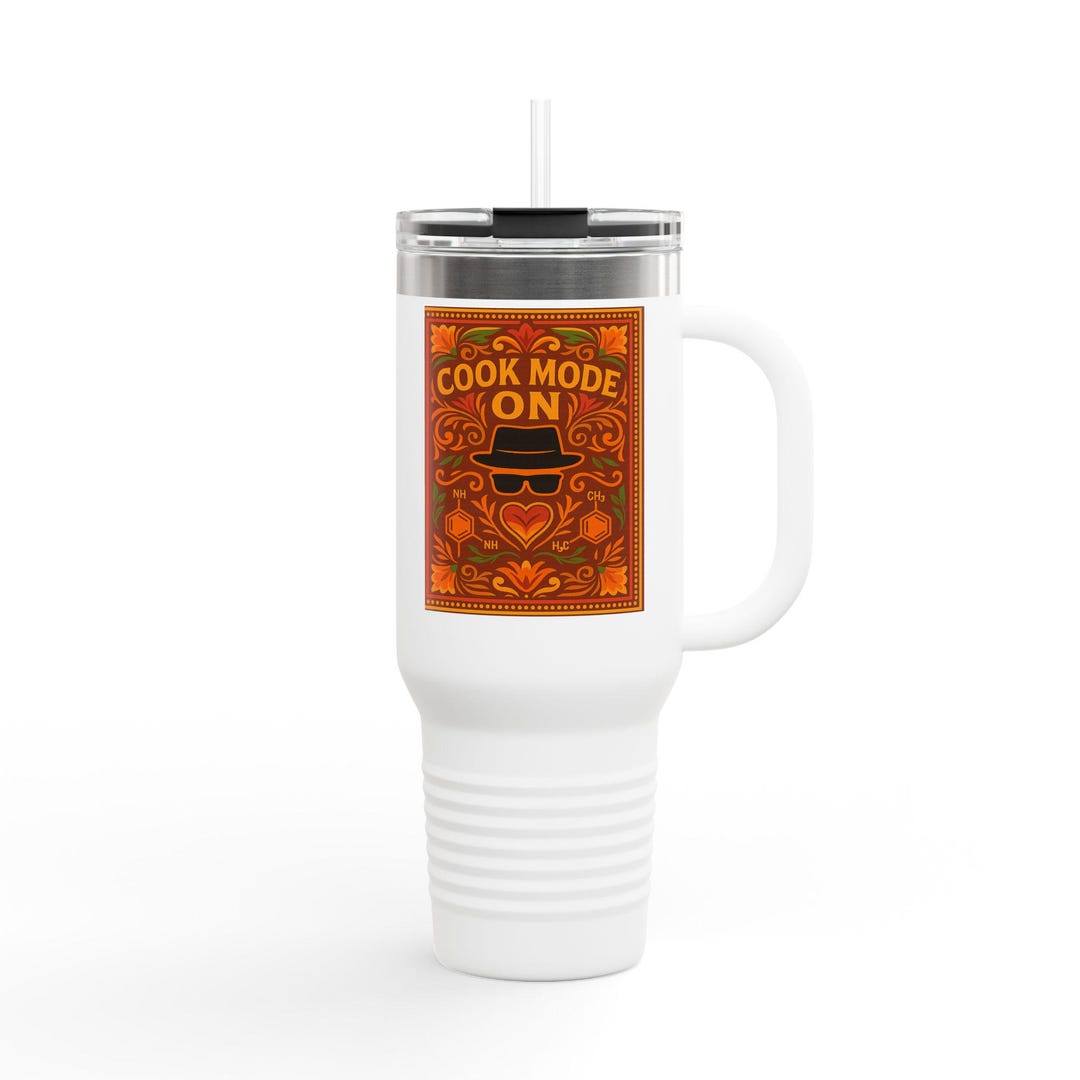 Breaking Bad Tumbler | Cook Mode On, Truck Art 40oz Insulated Mug - Etsy