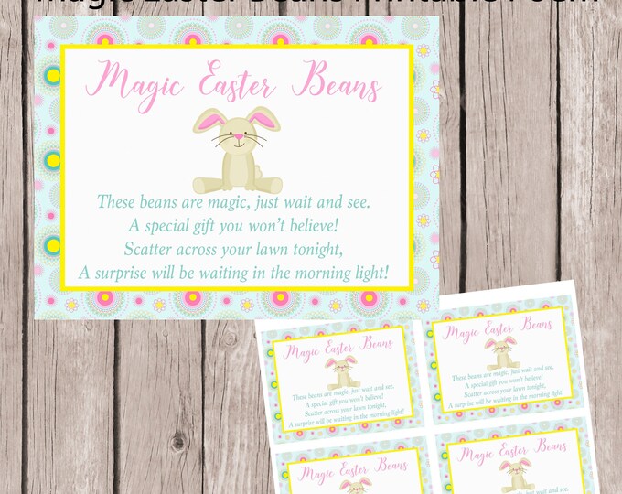 Magic Easter Beans Poem, Printable Digital Download - Etsy