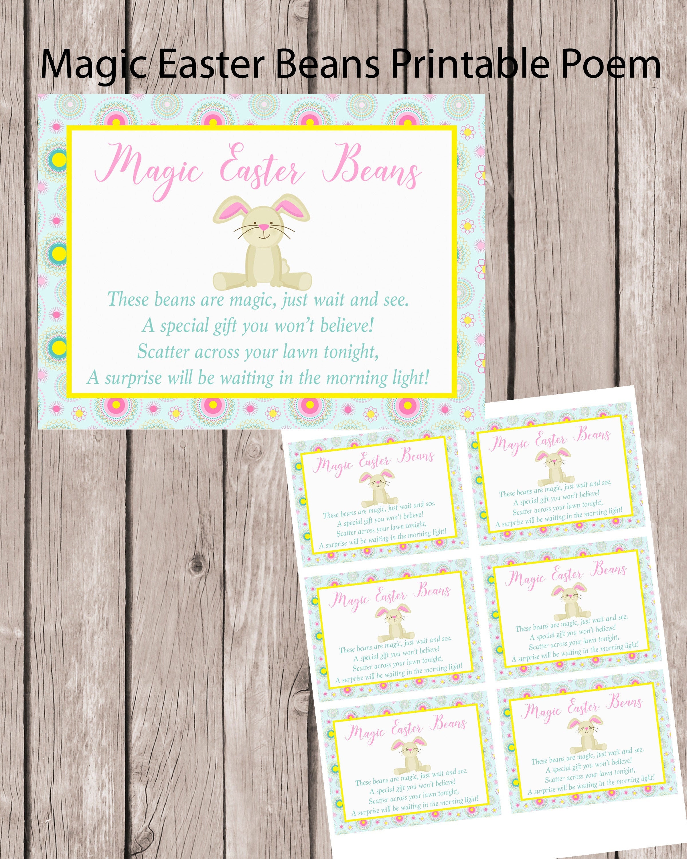 Magic Easter Beans Poem Printable Digital Download - Etsy