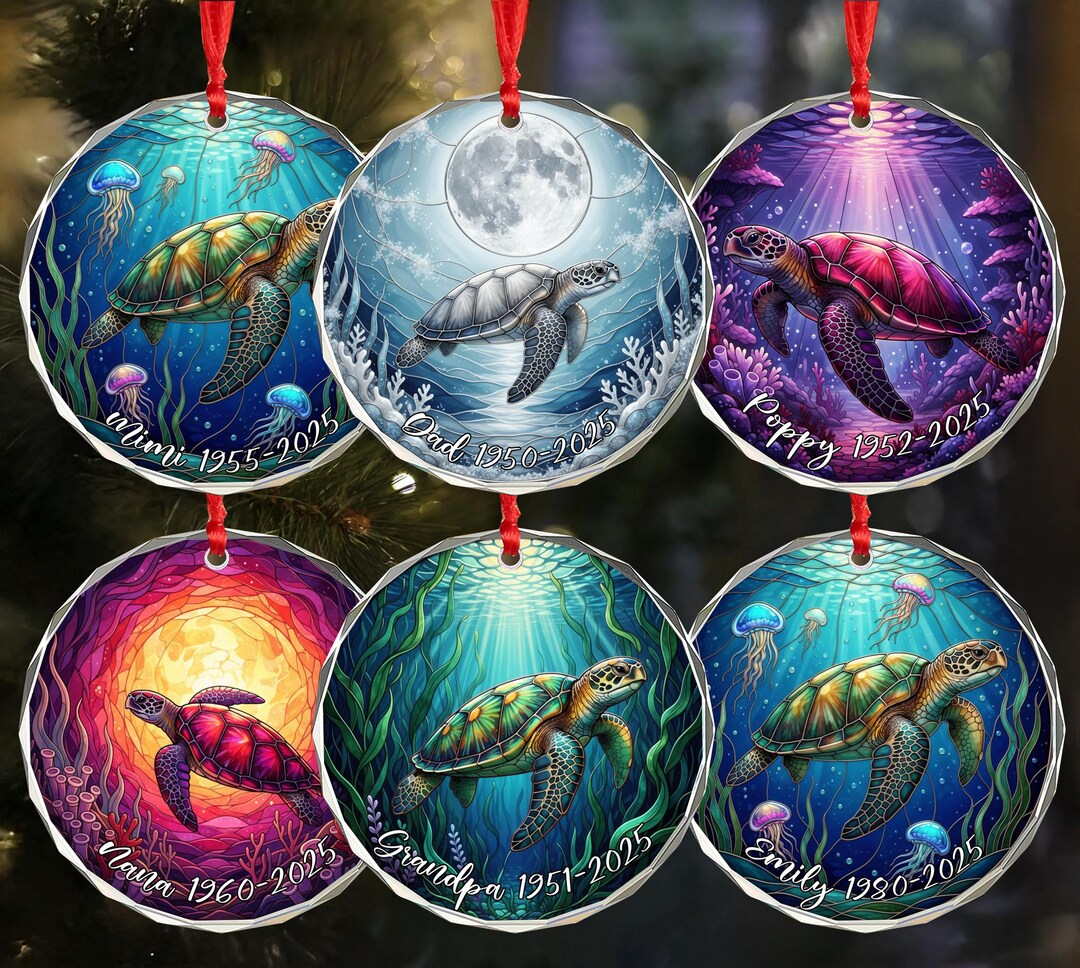Turtle Memorial Ornament 2025, in Loving Memory Ornament, Sympathy Gift ...