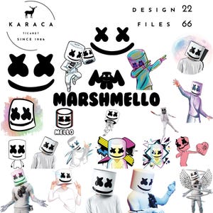 Dj Marshmello Svg - Etsy