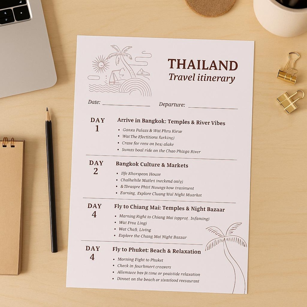 Custom Travel Itinerary | Personalised Holiday Planner | Bespoke Trip ...