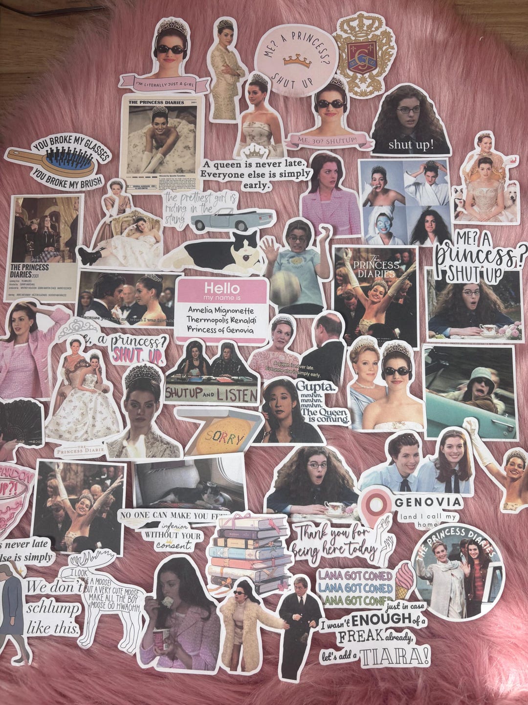 Princess Diaries Sticker Pack | Y2K Movie, Holographic Sparkle Designs ...