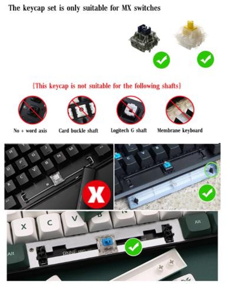 Genshin Impact Furina Anime Keycap Set | 108 Keys Cherry Profile PBT ...