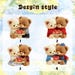 Personalized Teddy Bear Couple Acrylic Light Box, Custom Name ...