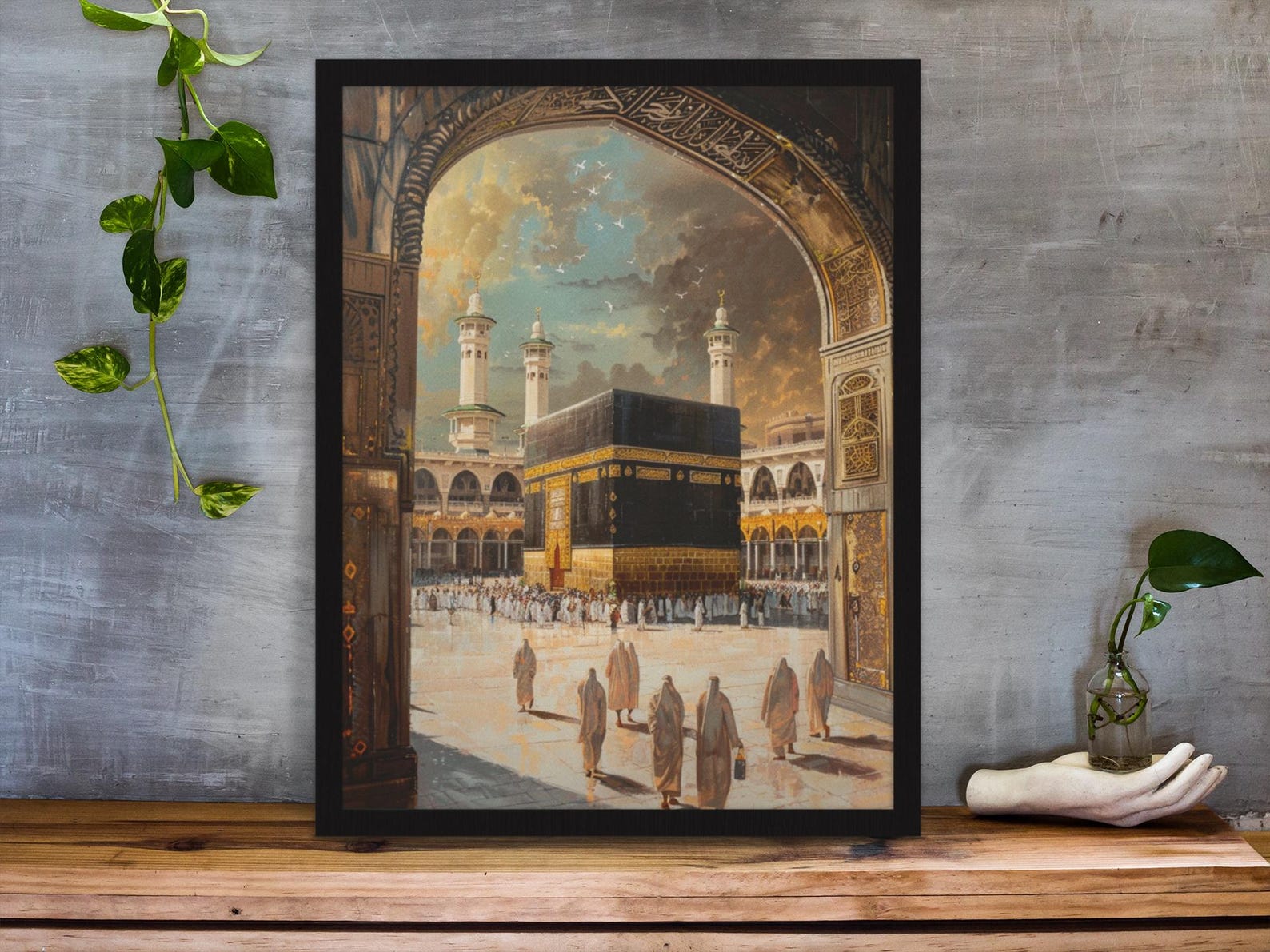 Kaaba Painting | Mecca, Masjid Al-haram Islamic Art (digital Download ...