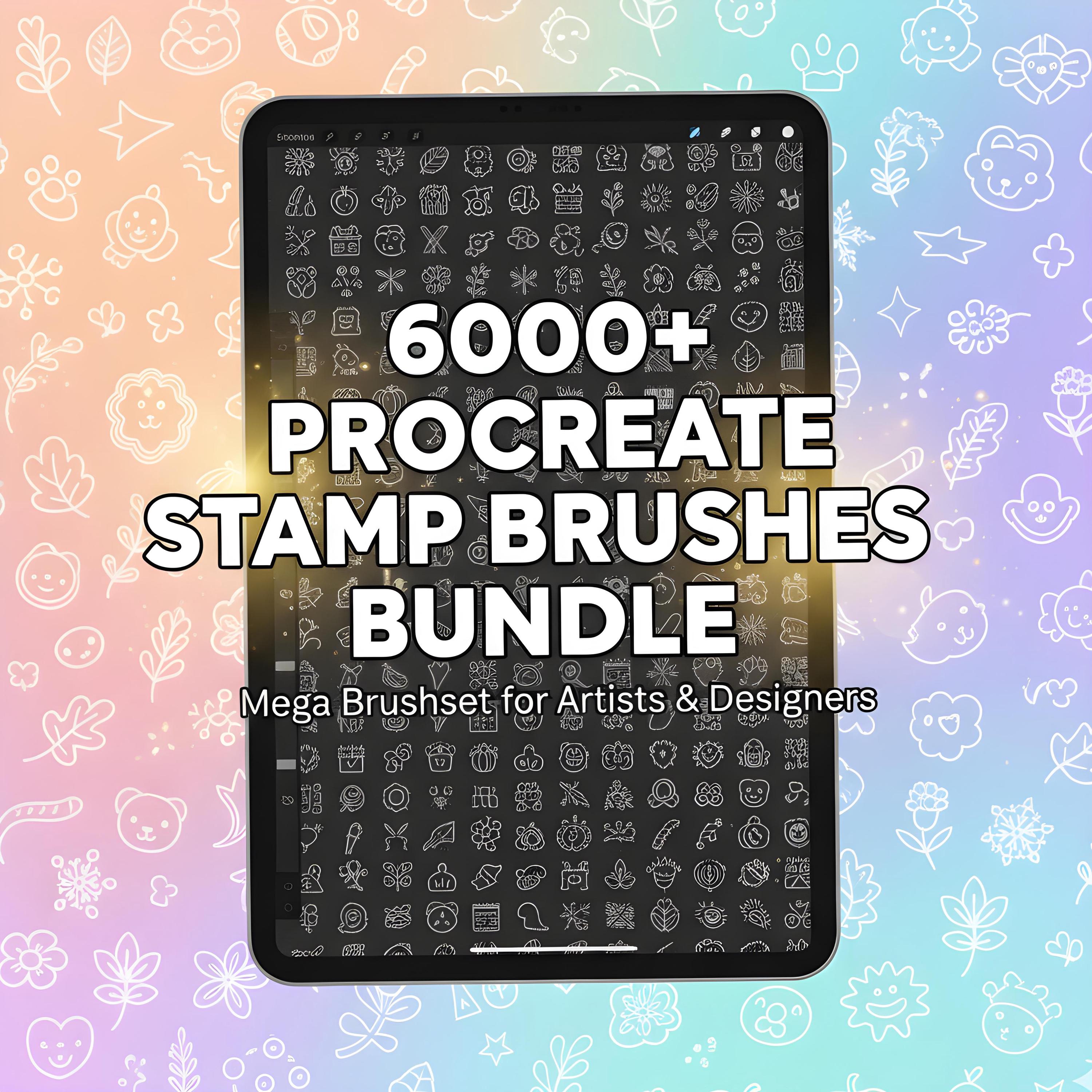6000+ Procreate Stamp Brushes Bundle | Mega Brushset for Drawing ...