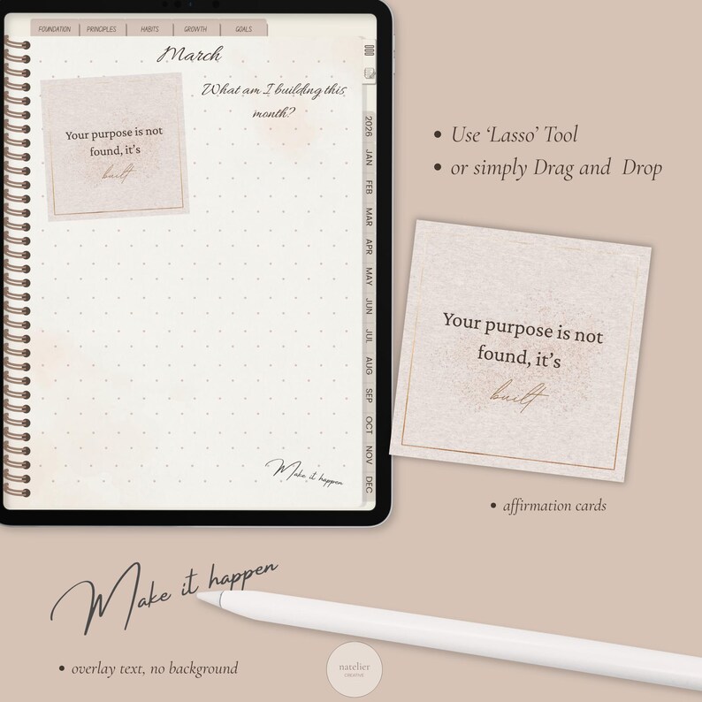 Affirmation & Motivation 150 Goodnotes Stickers | Digital + Printable ...