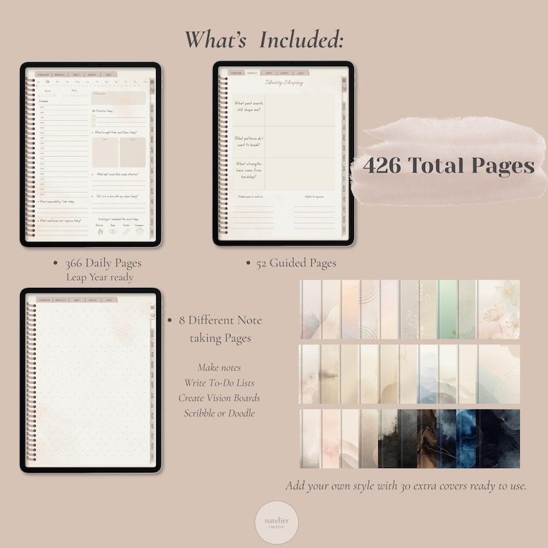 Digital Journal for Goodnotes Notability, Minimalist Planner, Simple ...