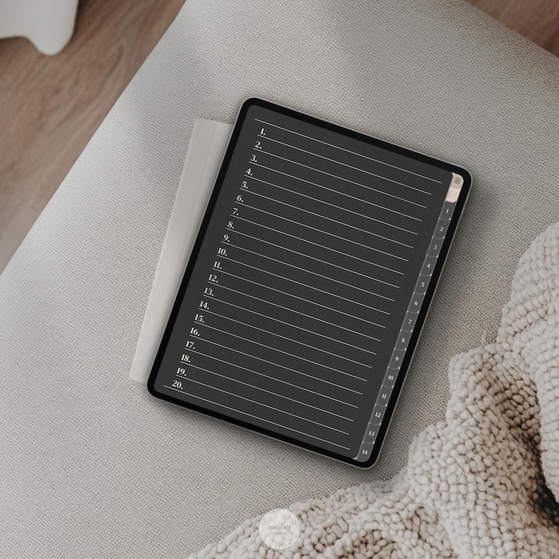 Dark Academia Black Edition Notebook, 70 Templates & 14 Custom Tabs ...