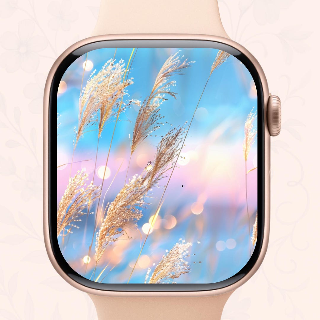 Apple Watch Wallpaper Blue Pink Nature | Sparkle Light Background ...