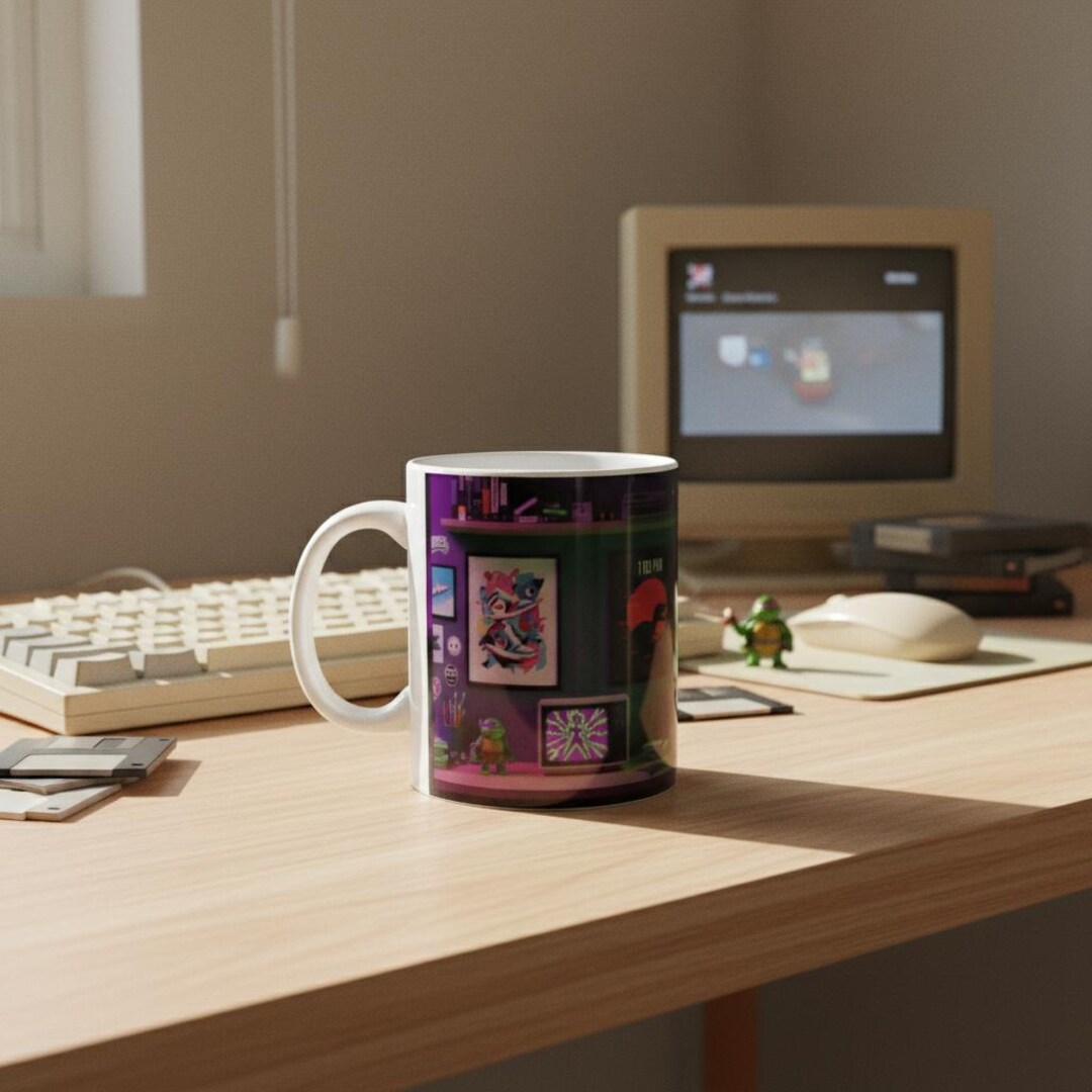 90s Gamer Coffee Mug – Retro Pixel Art, Millennial Room - Etsy
