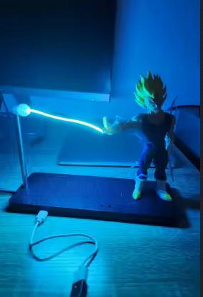 Dragon Ball Lamp, Rechargeable Vegeta Light, Anime Table Lamp, Night ...