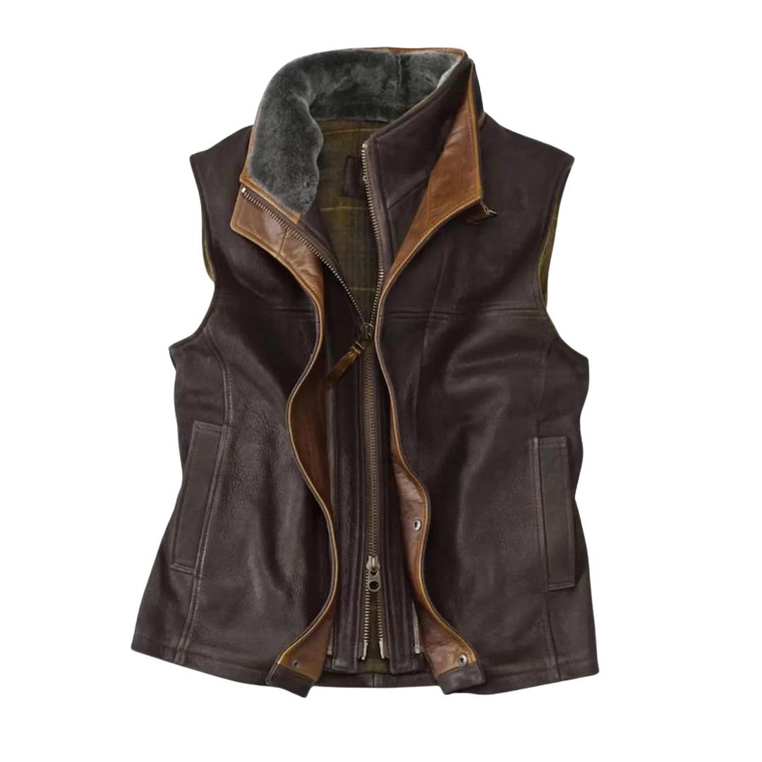 Handmade Dark Brown Leather Vest – Men’s Rustic Western Waistcoat - Etsy