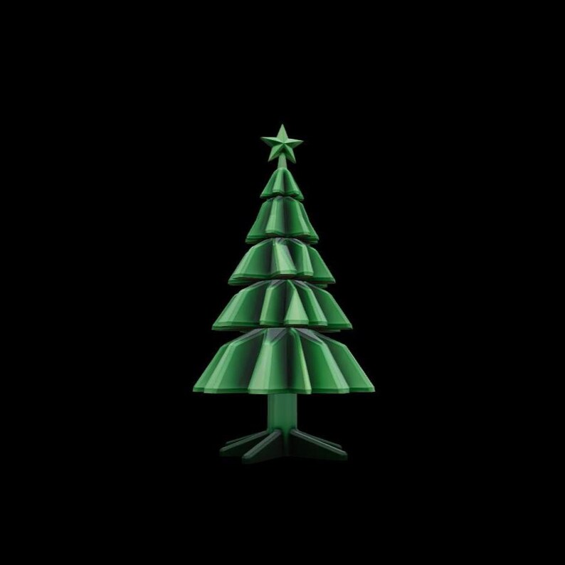 3D Printable Christmas Tree STL File | DIY Holiday Decor (digital ...