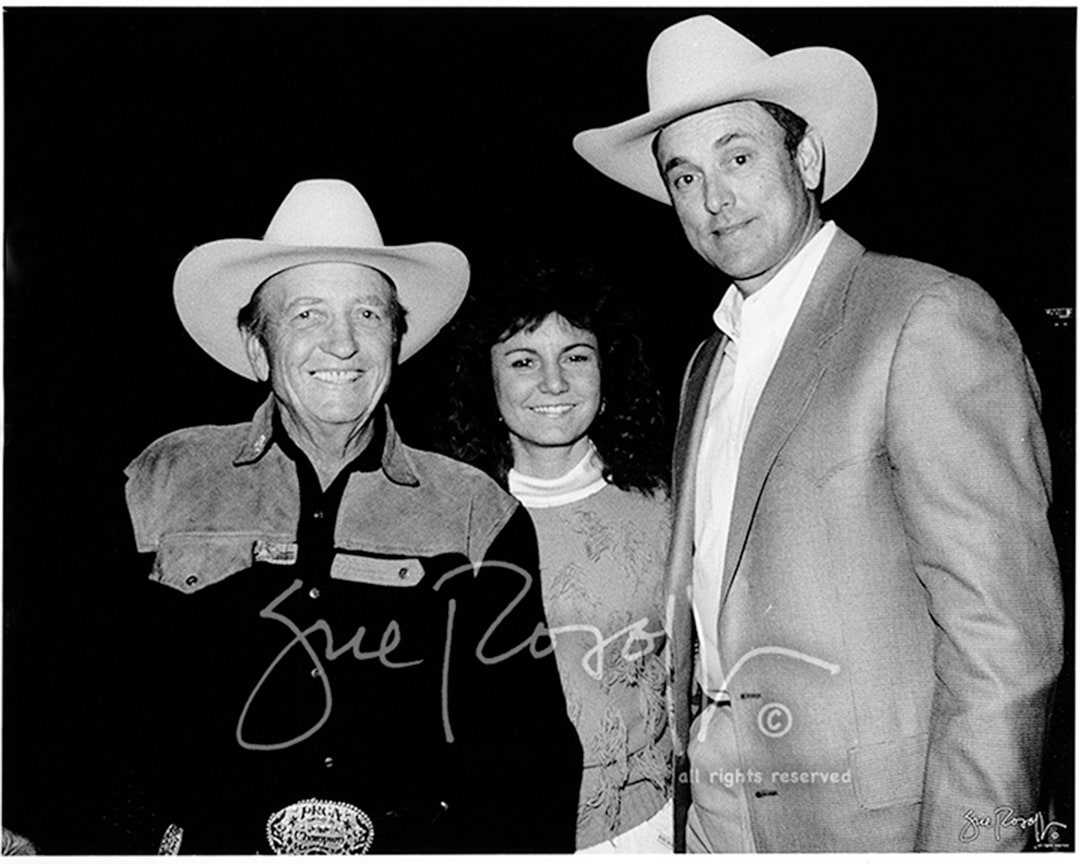 Hadley and Lee Barrett and Nolan Ryan at the National Finals Rodeo ...