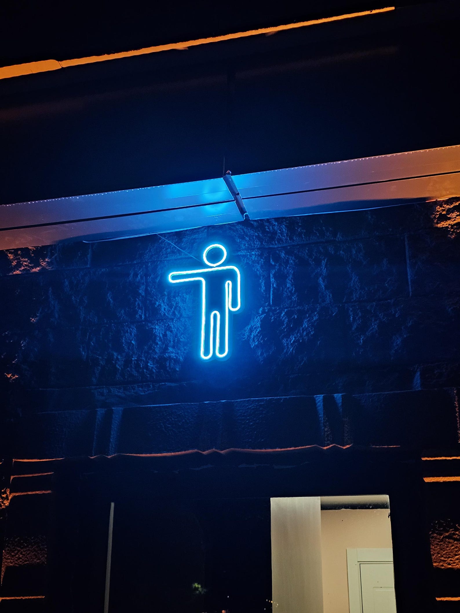 Neon LED WC Sign | Restroom Men Women Direction Light | Decorative ...