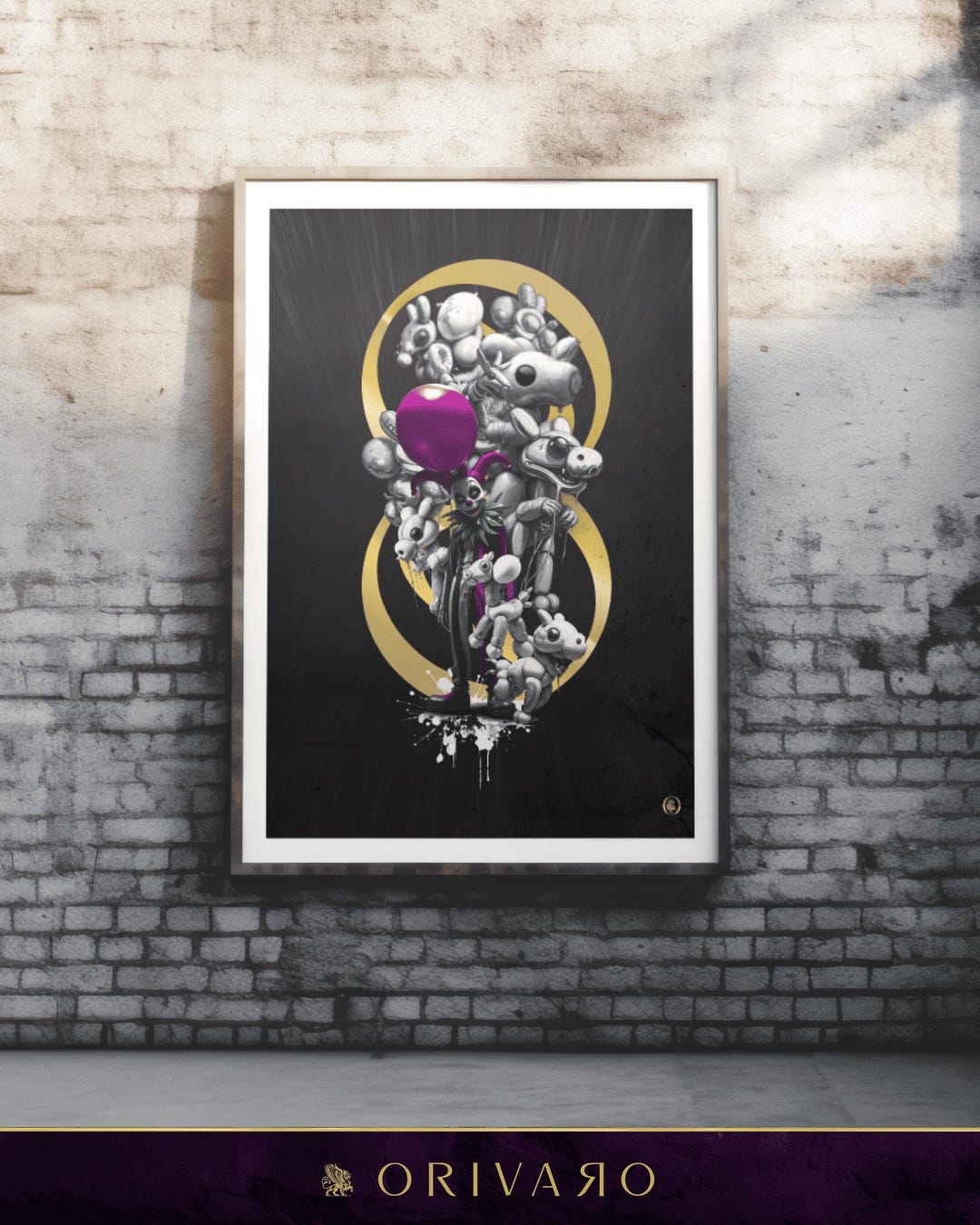 Portrait Lustre Art Print Poster Clown - Etsy