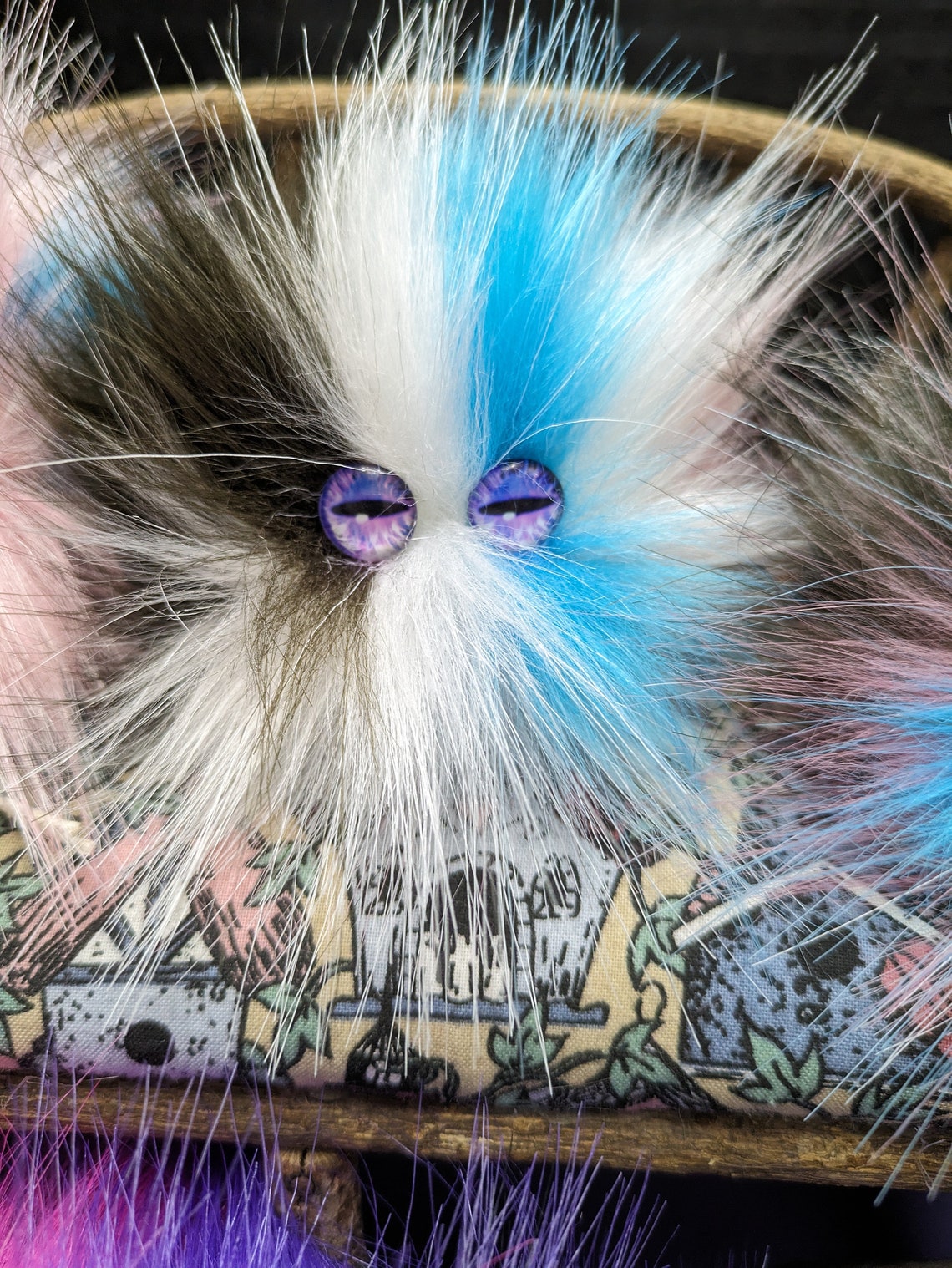 Trouble Tribble: Handmade Faux Fur Worry Pet / Zoomy Vibes Ball - Etsy