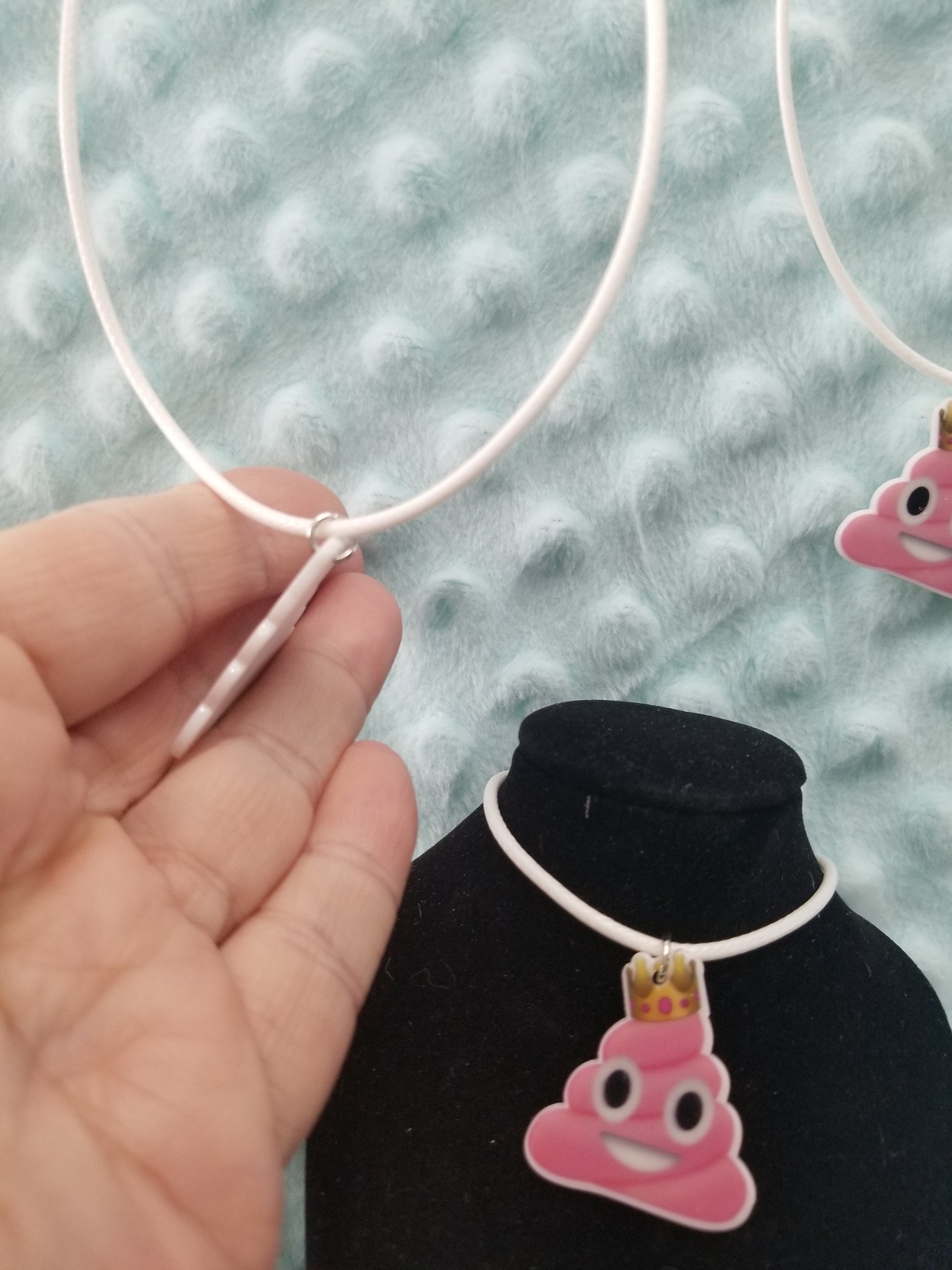 Emoji princess poop necklace girl necklace | Etsy