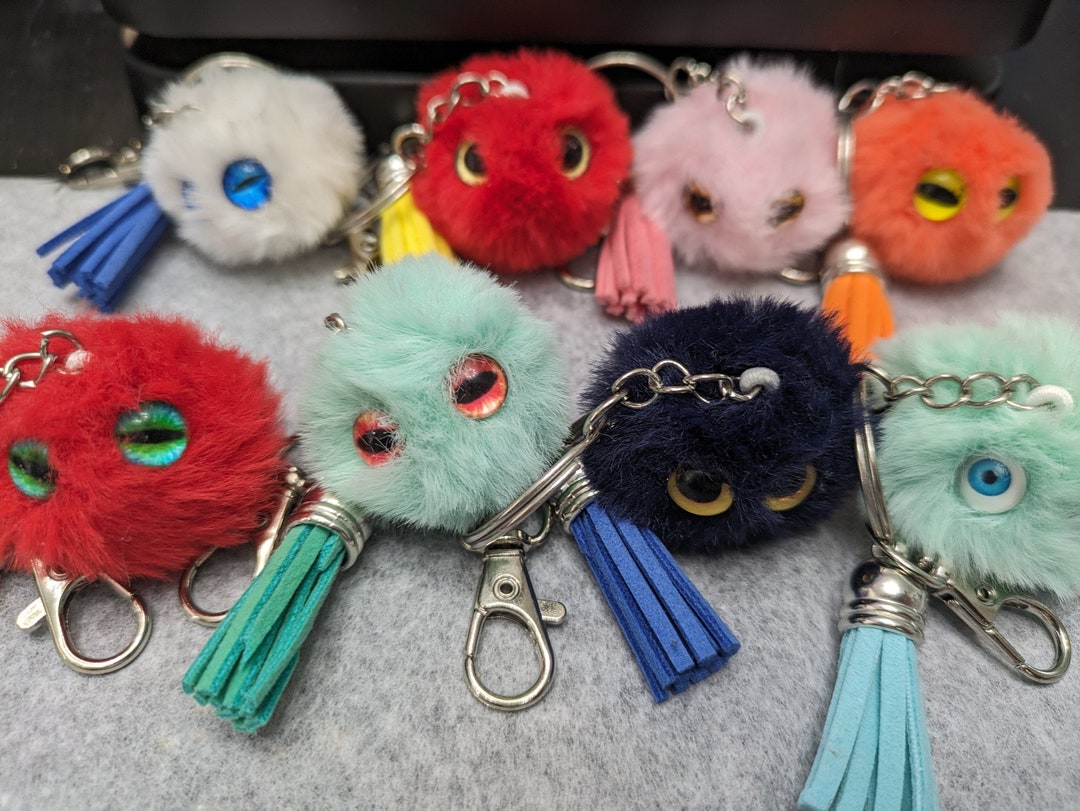 Trouble Tribble Keychain: Tiny Faux Fur Worry Pet - Etsy
