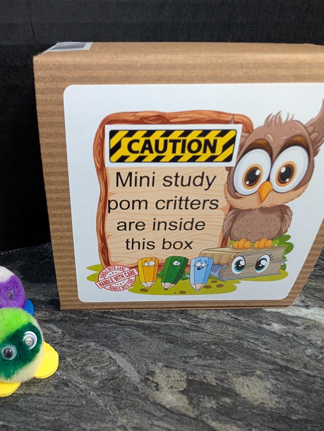 Mini Pom Pom Critters for Studying and Fun Learning-tiny Classroom ...