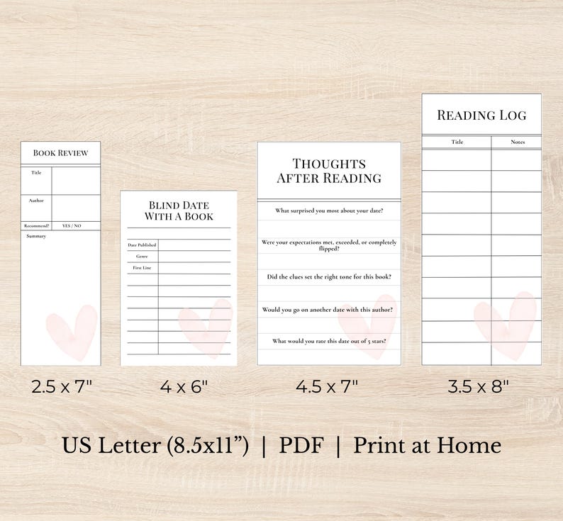 Blind Date With a Book Printable Set (PDF Download) - Etsy