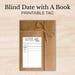 Blind Date With A Book Card: Printable Library Template (PDF Download ...
