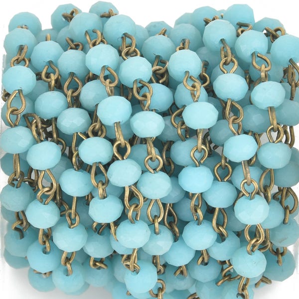 Blue Crystal Chain - Etsy