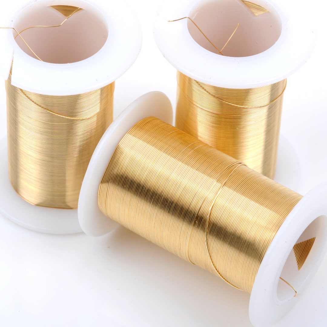 26g Gold CRAFT WIRE Tarnish Resistant Wire Wrapping 26 - Etsy