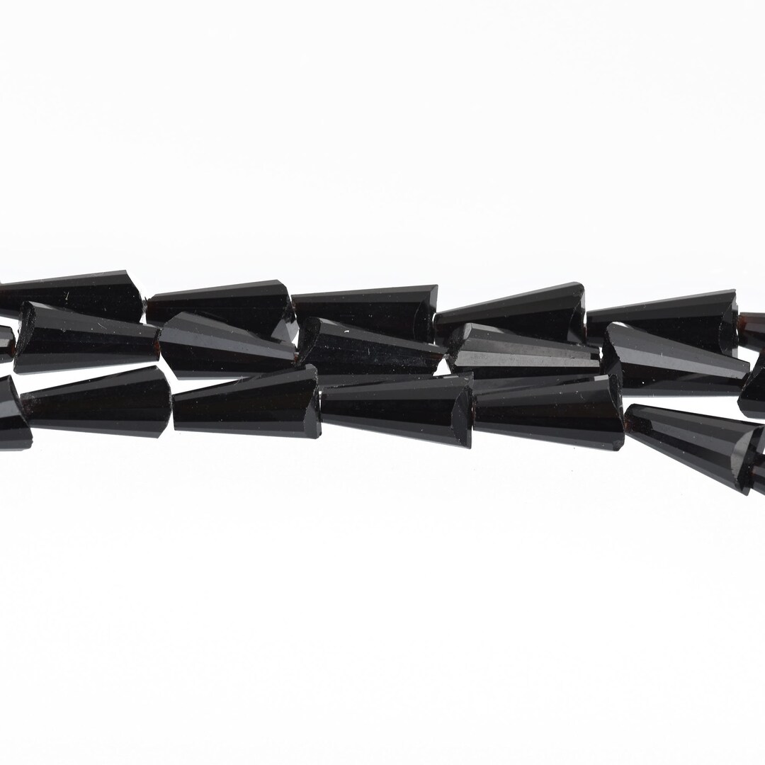 12mm BLACK Crystal Cone Beads Artemis Shape 16 Beads Bgl1672 - Etsy