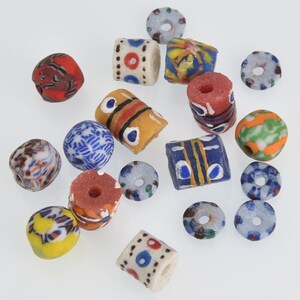 12mm Round Barrel Ceramic Glass Beads, Handpainted Matte Multicolor, 10 ...
