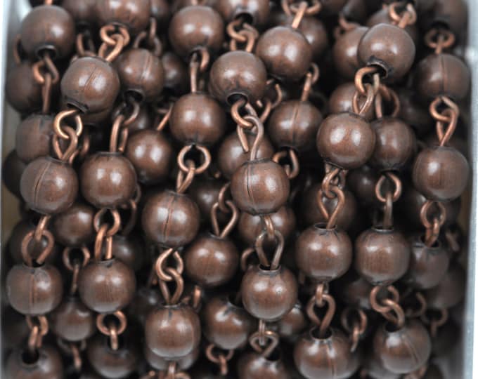 1 Yard Copper Round Bead Chain Rosary Chain Metal Ball Chain - Etsy