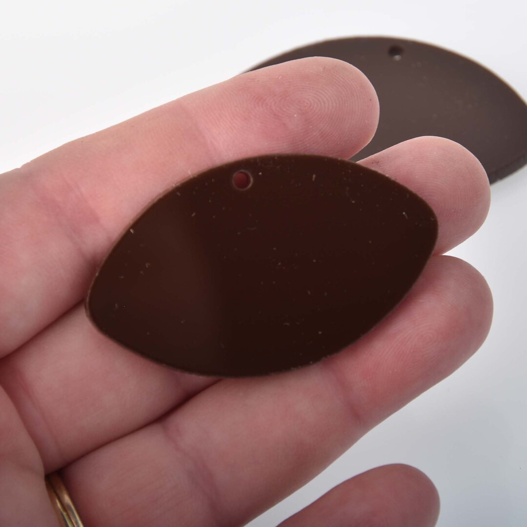 Brown Football Laser Cut Shapes, 2" Acrylic Blanks, Vinyl Blanks Laser ...