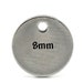 10 Stainless Steel Metal Stamping Blanks Charms ( 8mm ), Small ROUND ...