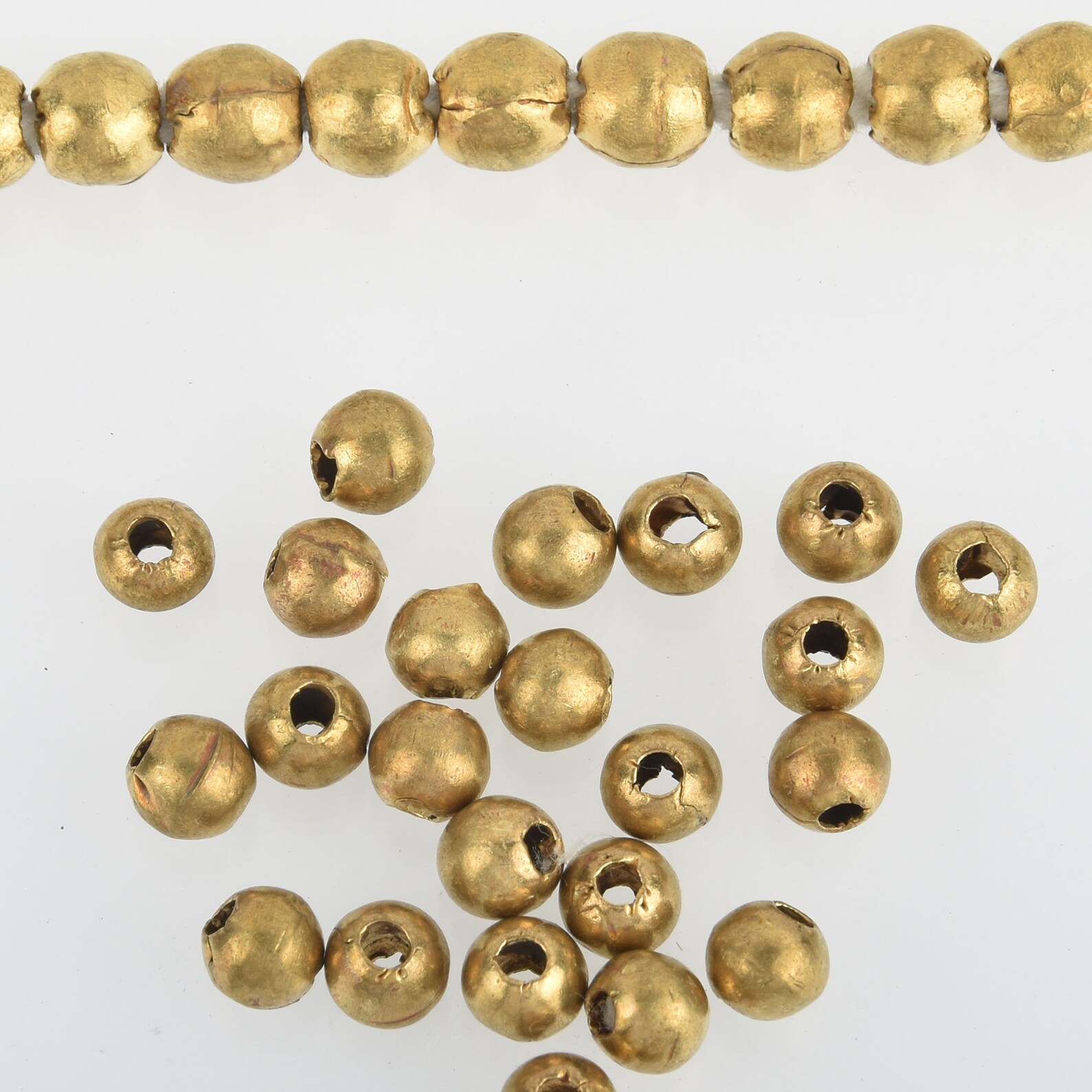 7mm African Brass Beads, Round, X10 Beads, Bme0612 - Etsy