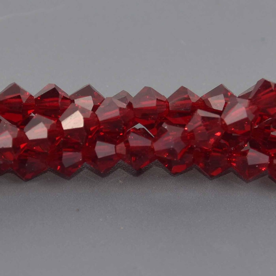 4mm Dark Siam Red Bicone Crystal Beads, Preciosa X31 Beads, Bgl2147 - Etsy
