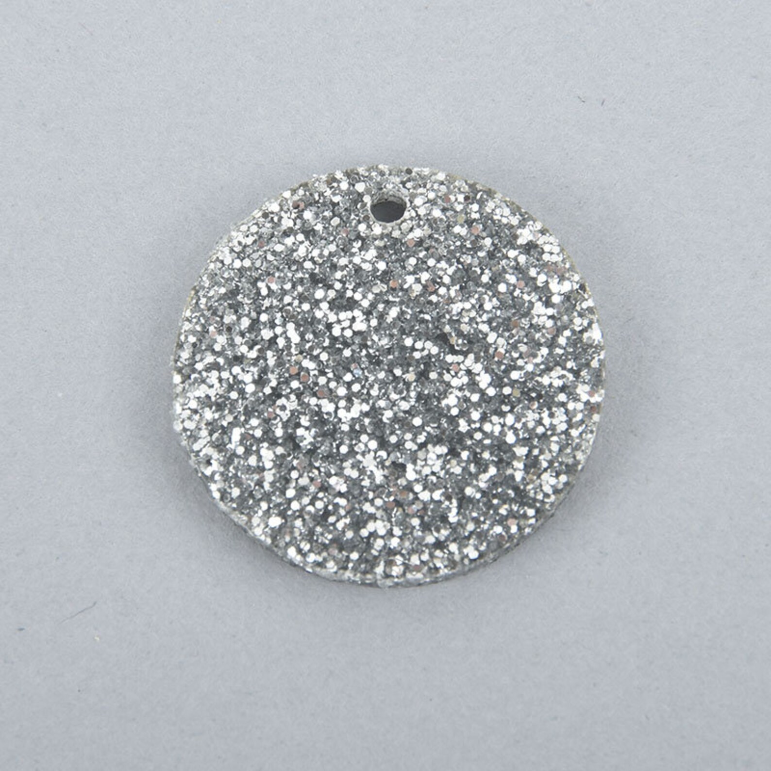 10 SILVER GLITTER 1" CIRCLE Keychain Blanks 1" Laser Cut Acrylic Blanks ...