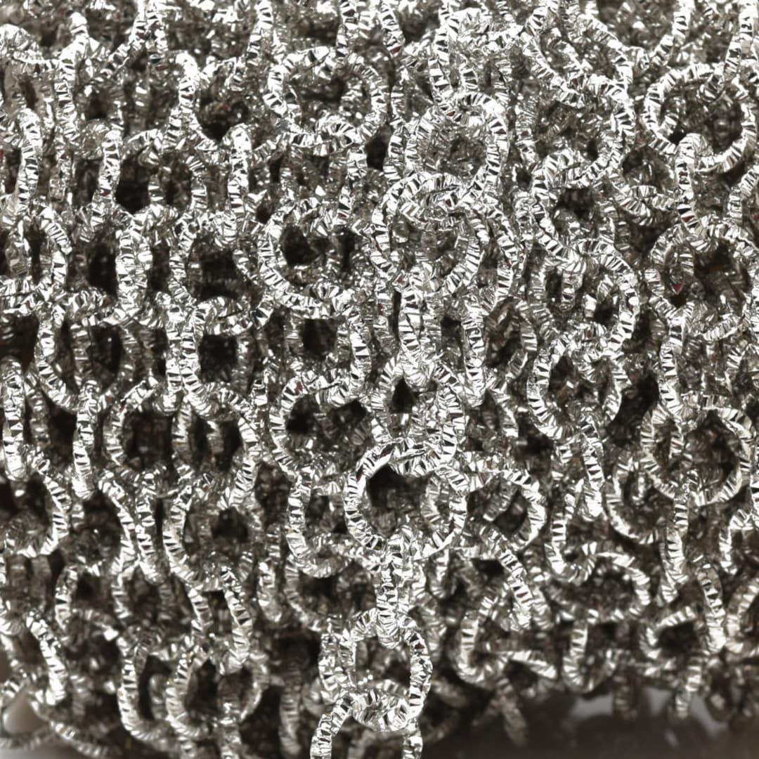 1 Yard SILVER TONE Cable Chain, Round Links Are 11mm Unsoldered ...