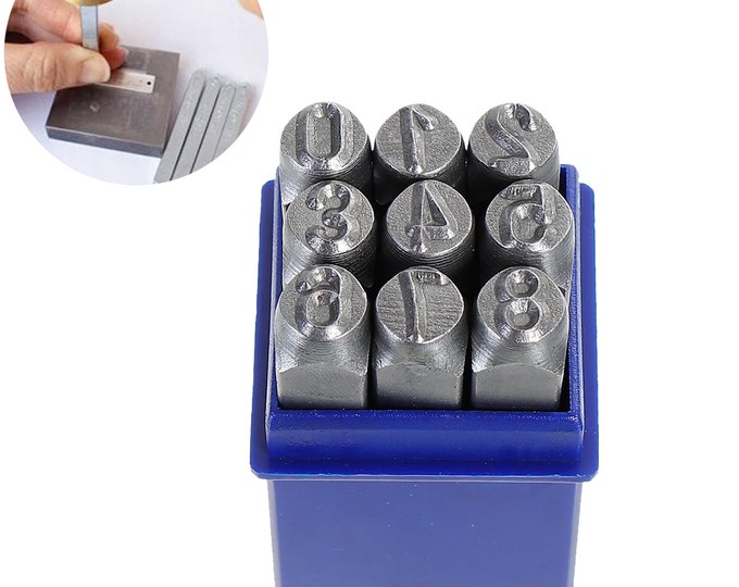 8mm Metal Stamping NUMBER Set, Economy Metal Stamping Set, Tol0640 - Etsy
