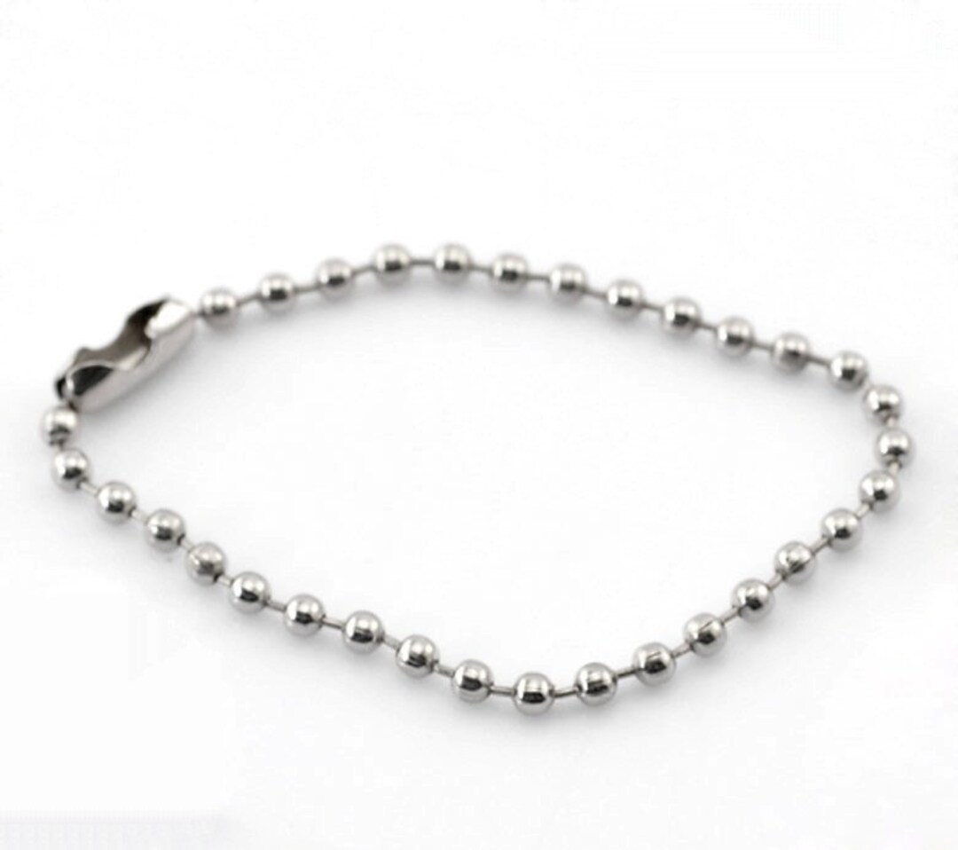 10 Key Chain Ball Chain Connectors 12cm Long 4 3/4 - Etsy