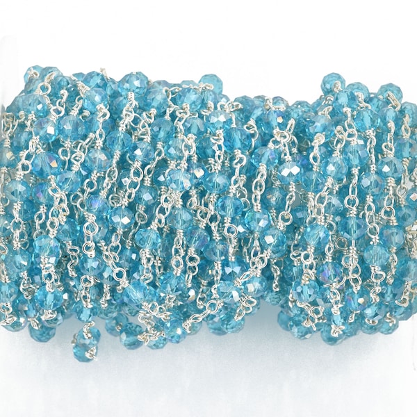 Blue Crystal Chain - Etsy