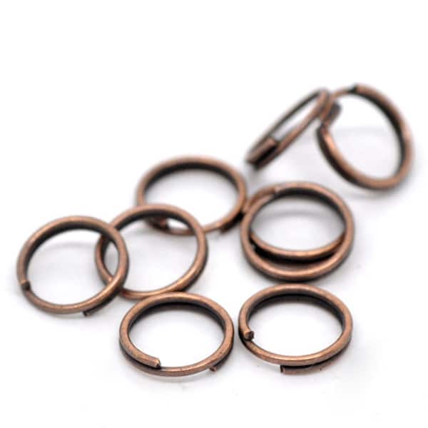 Copper Split Rings - Etsy