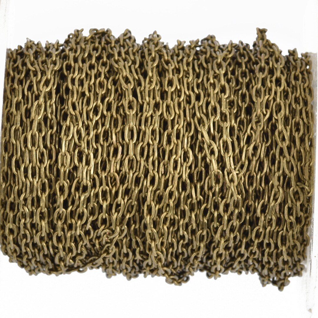 1 Yard Bronze Cable Chain, Oval Links Are 2.5mm Fch0897a - Etsy