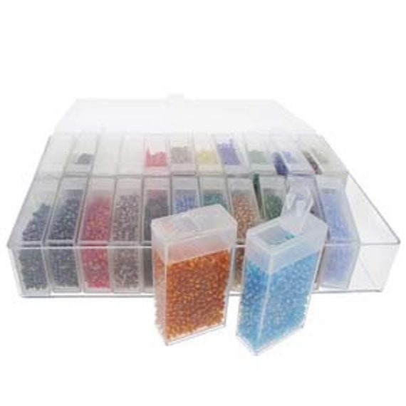Seed Bead Assortment Kit 6/0 Beads 24 Flip Top Tubes With - Etsy
