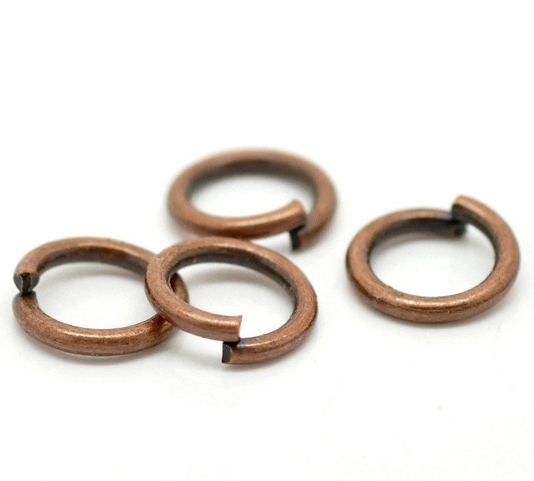 200 Copper Open Jump Rings Findings 10mm X 1.5mm 15 Gauge - Etsy