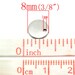 10 Stainless Steel Metal Stamping Blanks Charms ( 8mm ), Small ROUND ...