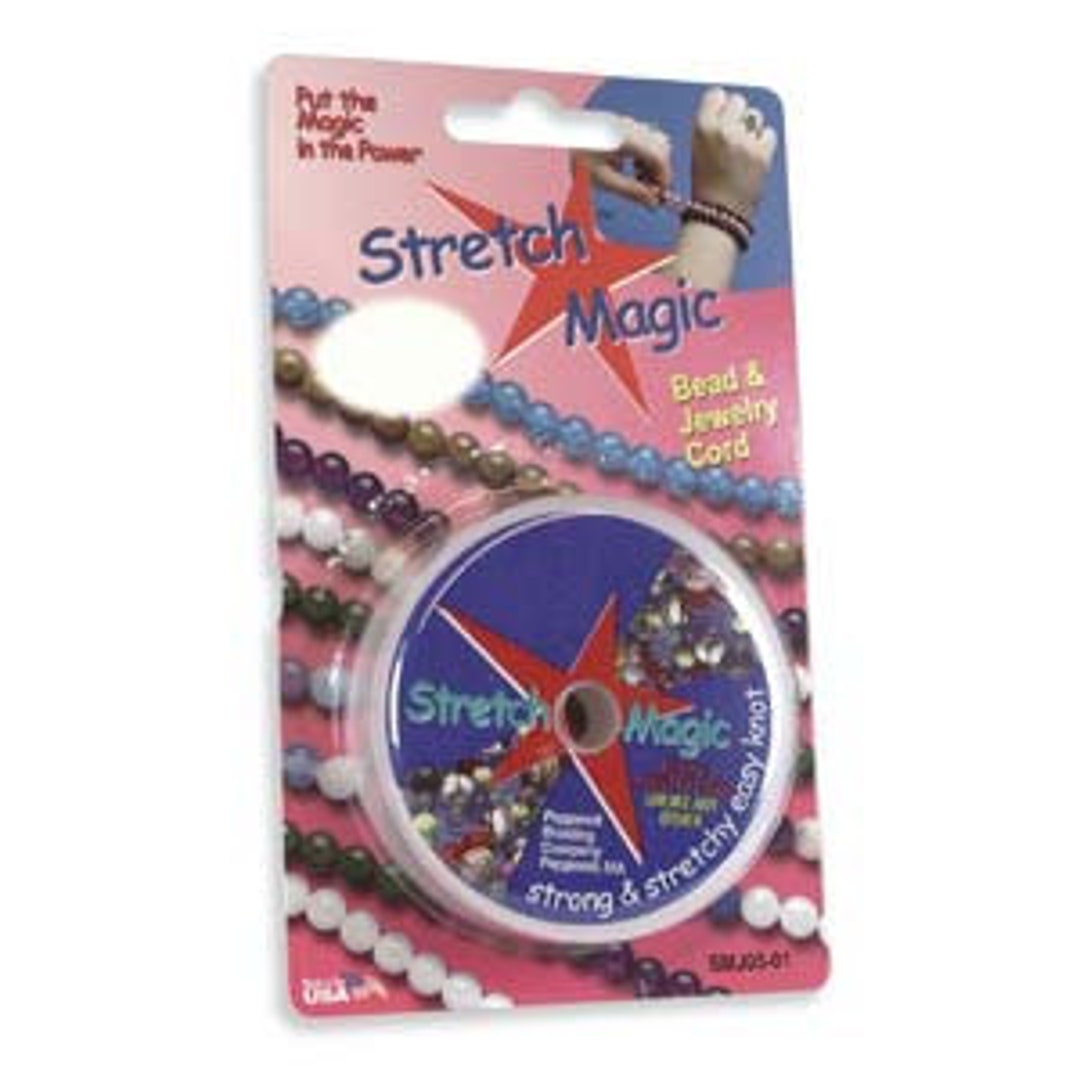 Clear STRETCH MAGIC Elastic Bead Stringing Stretch Cord, 0.7mm (0.028 ...