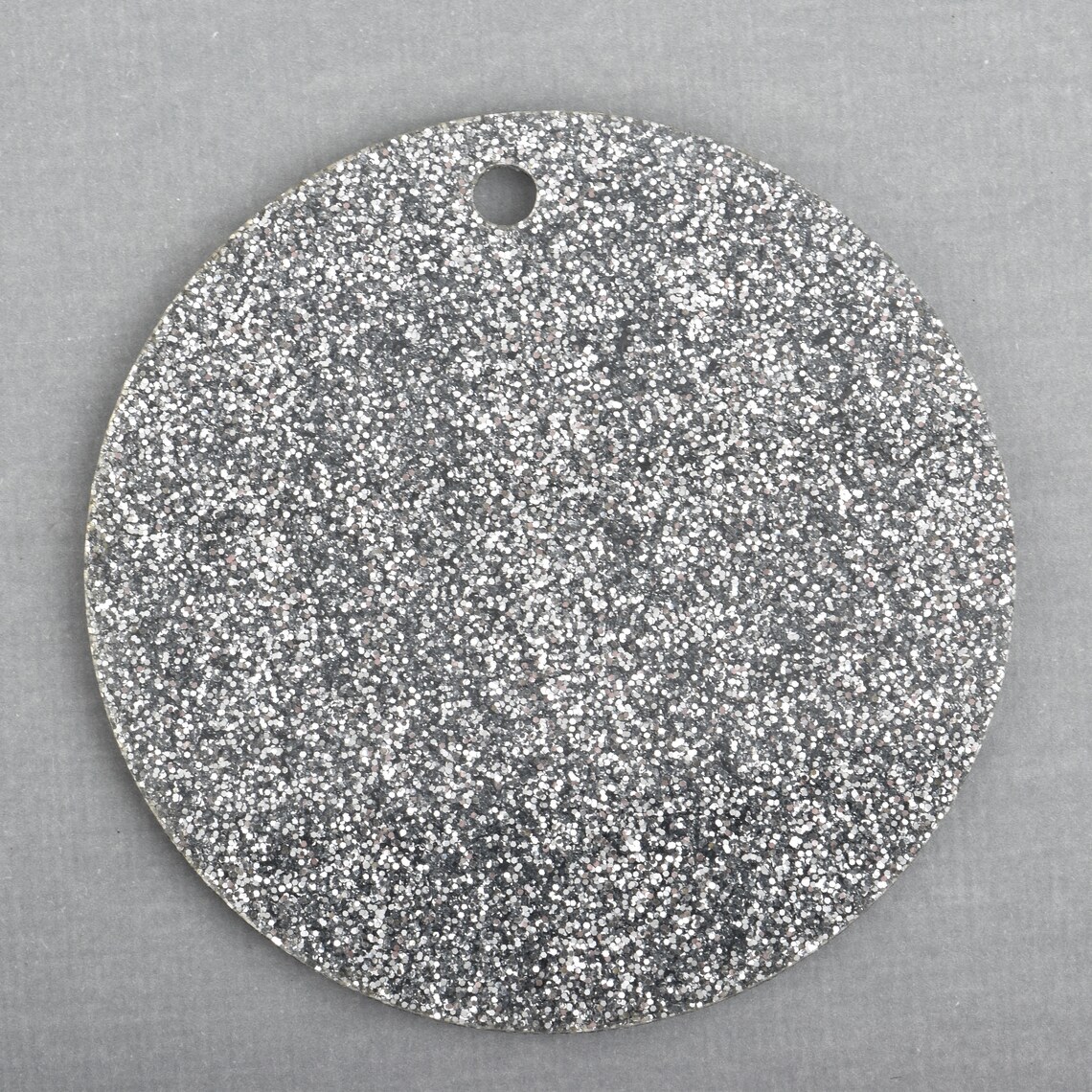 10 SILVER GLITTER 1" CIRCLE Keychain Blanks 1" Laser Cut Acrylic Blanks ...
