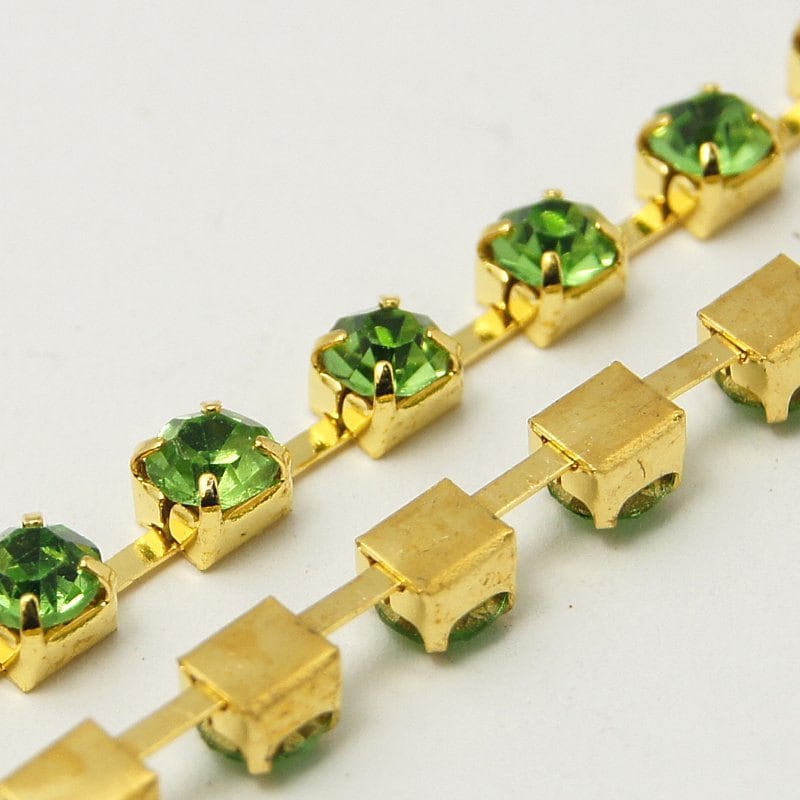 Rhinestone Cup Chain - Etsy